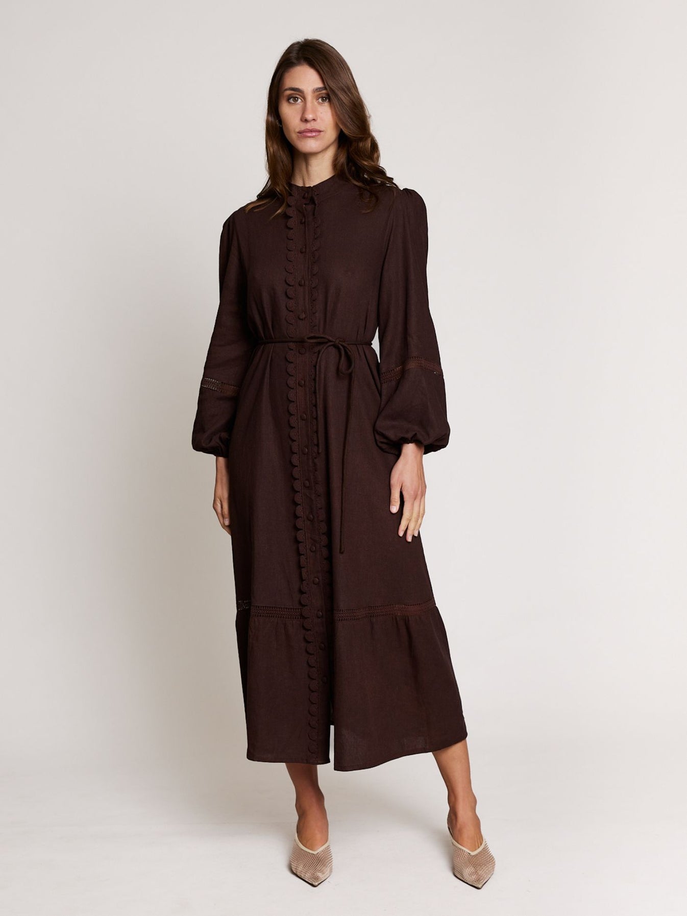 TWIN LACE DRESS SABLE – STATE Of EMBRACE